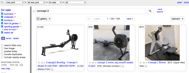 How to Buy a Used Concept2 Rower on Sale